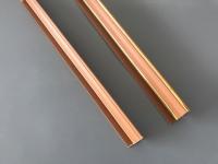 China Durable Wood Colored Pvc Corner Profile , Plastic Extrusion Profiles 130 G/M for sale