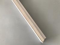 China 9mm / 10mm Big Size White PVC Extrusion Profiles With Two Silver Lines for sale