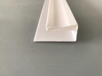 China PVC accessories for installing pvc panels White PVC profile-U Glossy Printing Extruded Plastic U Channel Waterproof UV Protection for sale