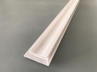 China PVC accessories for installing pvc panels White PVC profile-U Glossy Printing Extruded Plastic U Channel Waterproof UV Protection for sale