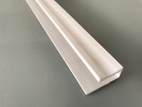 China PVC accessories for installing pvc panels White PVC profile-U Glossy Printing Extruded Plastic U Channel Waterproof UV Protection for sale