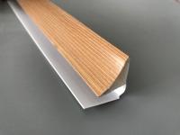 China 5.95m Wood Laminated PVC Extrusion Profiles For Industrial Convenient Disassembly for sale