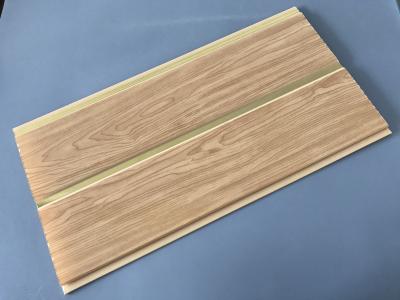 China 250 × 7 MM × 5.95M PVC Wood Panels Middle Groove Shape Easy Installation for sale