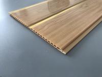 China 250 × 7 MM × 5.95M PVC Wood Panels Middle Groove Shape Easy Installation for sale