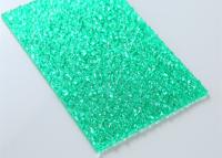 China Green Embossed Polycarbonate Solid Sheet  Material 2mm - 12mm Thickness for sale