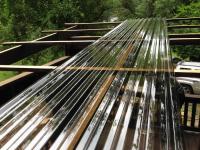 China Transparent Corrugated Polycarbonate Sheets For Roof Covering 0.8 - 1mm Thickness for sale