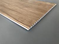 China Wood Color Plastic Laminate Wall Covering , Pvc Laminated Ceiling Board for sale