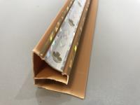China Top Cornice PVC Extrusion Profiles Applique Brown Color Long Service Life for sale