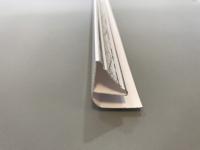 China Customized Top Cornice Plastic Corner Profile White With 5.95m Shining Part for sale