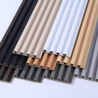 China Decorative Laminated Pvc interior wpc wall panel For Background Grille Design for sale