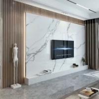 China Decorative Laminated Pvc interior wpc wall panel For Background Grille Design for sale