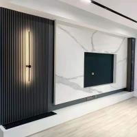 China new material WPC wall panel pvc fluted panel for indoor decorative 3D wall panel factory selling for sale