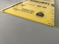 China Yellow Color Polycarbonate Twin Wall Roofing Sheets 4mm - 10mm Thickness for sale