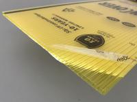 China Yellow Color Polycarbonate Twin Wall Roofing Sheets 4mm - 10mm Thickness for sale