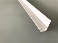 China Multi Purpose Extruded Plastic Profiles , Pvc F Profile Brilliant Printing Finish for sale