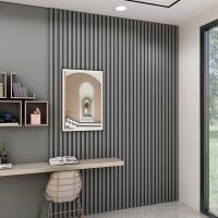 China Wood Grain Decorative Pvc Fluted Wpc Panels For Walls for sale