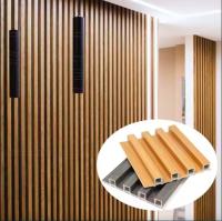 China Hollow 23MM Thickness Wpc Fluted Wall Panels Exterior for sale