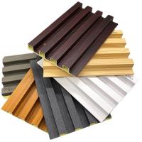 China 23MM Waterproof Fluted Pvc Indoor Wpc Wall Panel Covering Fibre Bamboo Decorative Rejilla De Pvc for sale