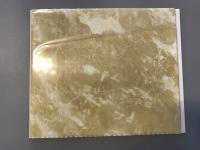 China Durable Decorative PVC Garage Wall Panels Yellow Marble Color 25cm Width for sale