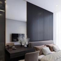 China Fireproof Free Sample WPC Fluted Panel With 20 Years Useful Life Guaranteed for sale