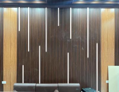 China Art 3D Slat WPC Acoustic Decorative Interior Wall Panels 160MM for sale