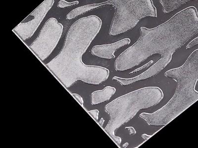 China 2mm Texture Polystyrene Sheets For Shower Door Various Patterns Clear PS Sheets For Partitions for sale