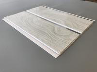 China High Strength Peanut Pattern Groove Shaped PVC Wood Panels  250 × 7mm for sale