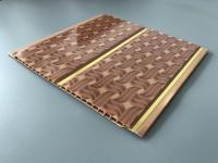 China 8 Inch Commercial Kitchen Plastic Wall Panel Brown Knitting Groove Design for sale