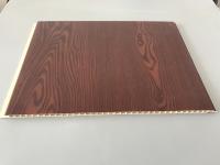 China Fireproof  PVC Garage Wall Panels With Wooden Lamination Width 40cm for sale