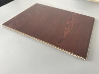 China Fireproof  PVC Garage Wall Panels With Wooden Lamination Width 40cm for sale