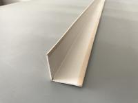 China L Type Wooden Laminated PVC Extrusion Profiles For PVC Ceiling Panel Connection for sale