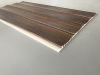 China 25cm × 8mm Four Arcs PVC Wooden Plastic Laminate Panels Customized Length for sale