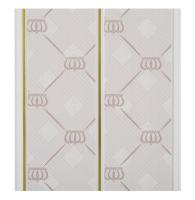 China 7.5mm × 8 Inch Ceiling Decorative Pvc Wall Panels Crown Pattern Against Moisture for sale