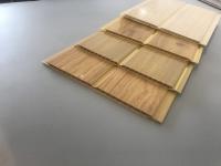 China Lightweight 8 Inch Pvc Wall Cladding With Wooden Groove For False Ceiling for sale