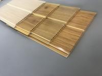 China Lightweight 8 Inch Pvc Wall Cladding With Wooden Groove For False Ceiling for sale