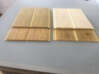 China Lightweight 8 Inch Pvc Wall Cladding With Wooden Groove For False Ceiling for sale