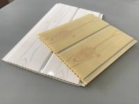 China 200 × 5.95M Interior Artistic Pvc Wood Cladding Panels For Restaurant 7mm Thickness 8 inches pvc ceiling panel popular wooden color for sale