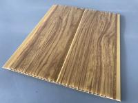 China Kitchen Two Golden Line Ceiling PVC Panels Wooden Color Moisture - Proof for sale