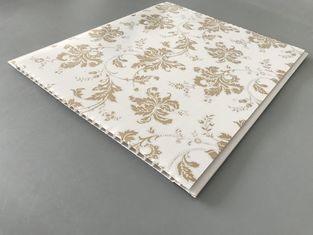 China Gold Leaf Ceiling PVC Panels , Plastic Ceiling Panels Easy To Connect for sale