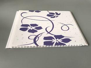 China Customized Purple Flower Pvc Decorative Panels Transfer Printing Fireproof for sale