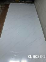 China 3mm White PVC Wall Panel 1220*2440mm uv marble sheets Board For Interior Decorative Wall for sale