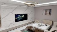 China 3mm White PVC Wall Panel 1220*2440mm uv marble sheets Board For Interior Decorative Wall for sale