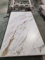 China PVC marble sheet SPC stone plastic wall panel eco-friendly UV coating marble sheets interior wall decorative material for sale