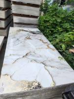 China Golden Color Pvc Uv Marble Sheet Waterproof Decorative Wall Panel 1220*2900mm for sale