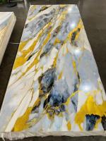 China High Glossy Waterproof Uv Coated Marble Wall Panel For Interior Wall for sale