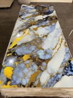 China High Glossy Waterproof Uv Coated Marble Wall Panel For Interior Wall for sale