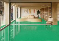 China Colorful Epoxy Sand Coating Marble Effect Floor Epoxy Resin Floor Home Self Leveling Floor Paint Color Sand Good Choice For GYM Flooring for sale