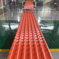 China Fireproof external Anti-UV pvc corrugated roofing sheet Popular UPVC plastic roof tiles Synthetic tiles with ASA coating for sale