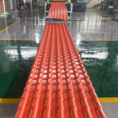 China Fireproof external Anti-UV pvc corrugated roofing sheet Popular UPVC plastic roof tiles Synthetic tiles with ASA coating for sale