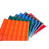 China Fireproof external Anti-UV pvc corrugated roofing sheet Popular UPVC plastic roof tiles Synthetic tiles with ASA coating for sale